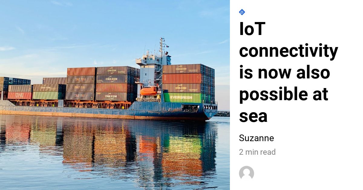 IoT connectivity is now also possible at sea - EVALAN